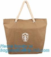 China customized promotion gift waterproof clear pvc cotton rope handle beach tote bag transparent shopping bags bagease pac for sale