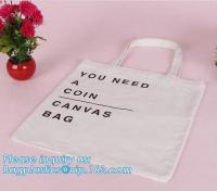 China Promotional Ecological Handled Style Canvas Cotton Tote Bags For School Books,Eco white cotton canvas cotton rope handle for sale