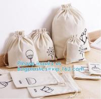 China OEM Organic Cotton Drawstring Bag,Custom design Eco Friendly printing canvas cotton drawstring bag,Muslin Drawstring Bag for sale