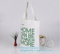 China Fair trade calico cotton canvas tote bag long handle,cotton Canvas Tote Bag with 2 extra pocket outside for day use for sale