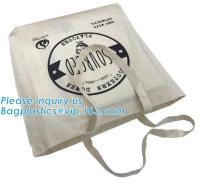 China durable cotton canvas handled shopping bag,Recycled Rough rope handle cotton canvas tote bag with logo bagease package for sale