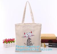China Promotional eco friendly natural handled organic cotton bag,cotton shopping bag,cotton tote bag,Printed Handled Style Co for sale