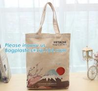 China Factory direct sale eco-friendly fashion printed customized reusable handle cotton bag,cotton canvas rope handle beach b for sale