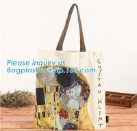 China Lady Fashion Cotton Canvas Bag Rope Handle Tote Shopping Bag for Girls,printed rope handle cotton canvas tote bag bageas for sale