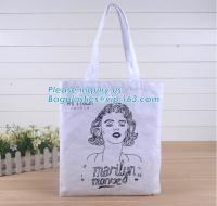 China Handle shoulder dual use recyclable shopping cotton bag,Manufacturer custom-made 12oz white handled cotton canvas tote b for sale