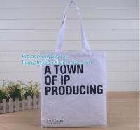 China Handle shoulder dual use recyclable shopping cotton bag,Manufacturer custom-made 12oz white handled cotton canvas tote b for sale