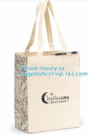 China Handle shoulder dual use recyclable shopping cotton bag,Manufacturer custom-made 12oz white handled cotton canvas tote b for sale