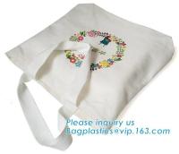 China Wholesale white color letters series printing rough rope handle cotton canvas fabric foldable tote shopping bag bagplast for sale