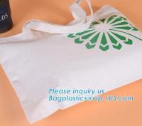 China white cotton bag long handle cotton bags good for environment，promotional cotton shopping tote bag handle bag bagease for sale