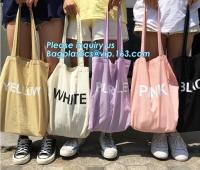China Handed long handle heavy duty cotton canvas tote bag,eco-friendly fashion custom logo market duffle white organic cotton for sale