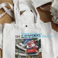 China Handed long handle heavy duty cotton canvas tote bag,eco-friendly fashion custom logo market duffle white organic cotton for sale
