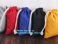 China Customized Size Custom super white Muslin pouch personalize LOGO custom cotton drawstring bag,Durable cotton canvas draw for sale