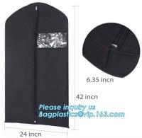 China PEVA Garment Suit Cover With Shirt Pocket,Suit Cover,waterproof dust cover,Foldable Clothing Leather Suit Cover Bag for sale