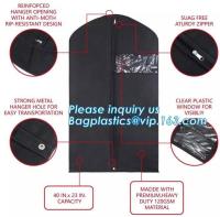 China PEVA Garment Suit Cover With Shirt Pocket,Suit Cover,waterproof dust cover,Foldable Clothing Leather Suit Cover Bag for sale