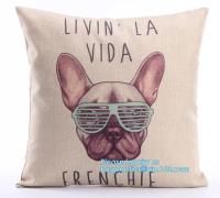 China Wholesale creative double sided printing cheap cushions geometric deer custom cushion cover 50x50,applique work cushion for sale