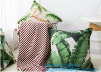 China Tropical leaf latest design digital printing cushion cover wholesale decorative pillow covers,Latest design custom print for sale