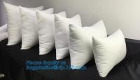 China Square custom wholesale pillow insert,white square vacuum package pillow cushion inserts,PP cototon wholesale pillow cus for sale