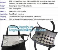 China Reusable aluminium Portable pOLYESTER WINE COOLER BAG,FROZEN FOOD,ICE,HOT PIZZA,PICINIC NEED,GROCERY,SHOPPING,FISHING for sale