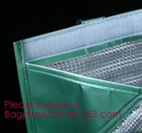 China Freezable foldable insulation large lunch cooler bag,Hot sale cooler tote printed non woven food package insulation bags for sale