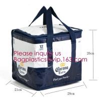 China Freezable foldable insulation large lunch cooler bag,Hot sale cooler tote printed non woven food package insulation bags for sale