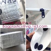China Aluminum Cooler Bag Thermal Bag,oxford cloth adjustable messenger student insulation lunch cooler bag bagplastics packa for sale