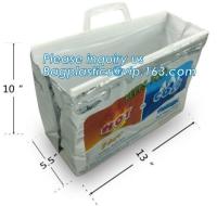China Custom food grade insulated aluminum foil thermal pizza bag,Reusable aluminium foil thermal insulation material cooler b for sale