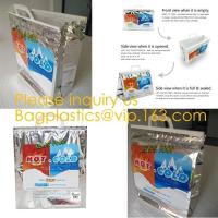 China large aluminum foil material thermal insulate cooler bag,insulated jute cooler bag for delivery food cooler bag aluminiu for sale