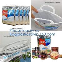 China Manufacturer customized portable student instant bag aluminum foil thermal insulation small round food delivery cooler b for sale