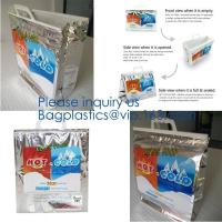 China Manufacturer customized portable student instant bag aluminum foil thermal insulation small round food delivery cooler b for sale