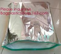 China reflective Thermal Plastic handle portable aluminum epe foam Insulation bag cool bag,aluminum film lunch Thermal food pi for sale