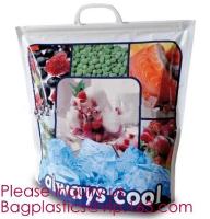 China Aluminum Foil Insulated Cooler Bags Waterproof Folding Thermal Lunch Bag,Zip-Lock Grocery Handle Thermal Insulation Cool for sale
