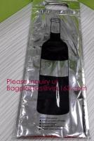 China Wine pack, Wine carrier, Wine carrPromotional Insulated Large Capacity Black Aluminum Foil Tote Lunch Picnic Cooler Bags for sale