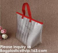 China Insulated Thermal Non Woven Aluminum Foil Cooler Bag For Frozen Food,Reusable Insulated Aluminum Foil Thermal Lunch Cool for sale