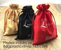 China High Quality Gift Small Bag,Gift Shopping Bag,Super Soft White Black Rose Gold Silk Drawstring Bag,Graograin Satin Pouch for sale