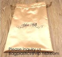 China High Quality Gift Small Bag,Gift Shopping Bag,Super Soft White Black Rose Gold Silk Drawstring Bag,Graograin Satin Pouch for sale