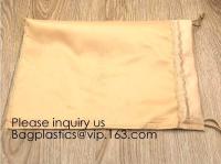 China High Quality Gift Small Bag,Gift Shopping Bag,Super Soft White Black Rose Gold Silk Drawstring Bag,Graograin Satin Pouch for sale