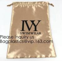 China Soft Toy Storage Satin Bag With Drawstring,Promotional Red Wine Color Satin Packaging Bag,Hot selling Fancy Pink Satin J for sale