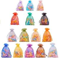 China organza envelope flap gift packaging pouch with button,Christmas gift bag/wedding organza mesh gift drawstring bag PACK for sale