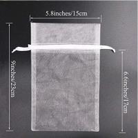 China organza envelope flap gift packaging pouch with button,Christmas gift bag/wedding organza mesh gift drawstring bag PACK for sale