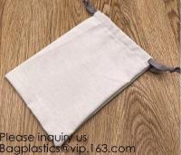 China Packs Cotton Muslin Bags with Drawstring, Natural Color,handle cotton eco friendly super strong great choice for daily u for sale