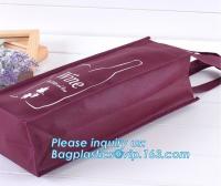 China quality supplier durable non-woven Reusable Polypropylene non woven wine bag, Fashion fancy wine bag/insulated non woven for sale