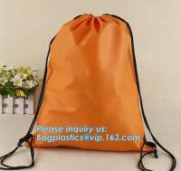 China Custom made printed non woven fabric drawstring shoe dust carrier bag with logo/wholesale nonwoven cheap carry travel sh for sale
