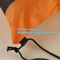China Custom made printed non woven fabric drawstring shoe dust carrier bag with logo/wholesale nonwoven cheap carry travel sh for sale