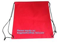 China Wholesale Promotion Portable Gift Small Non Woven Drawstring Bag， Non woven drawstring pocket shoes bag , Clothes bag ,f for sale