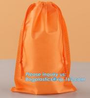 China Wholesale Promotion Portable Gift Small Non Woven Drawstring Bag， Non woven drawstring pocket shoes bag , Clothes bag ,f for sale