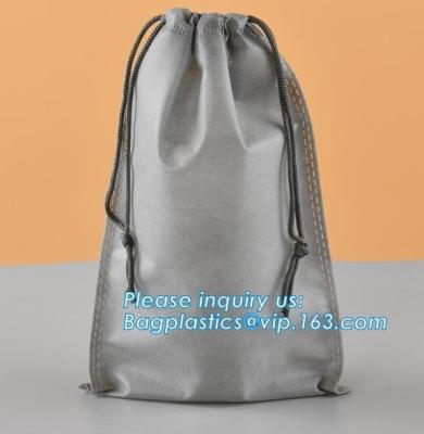 China Customized non woven drawstring bags， digital full color printing non woven drawstring bag for promotional event bagease for sale