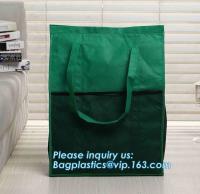 China New design recycle rope handle non woven bag with eyelet, Customized printing non woven bag flat punch bag for shoes&gar for sale