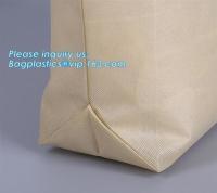 China wholesale fashion 38*42*10cm 80gsm 100% pp non woven bag with handle, gusset and bottom, Promotional Cheap Customized Fo for sale