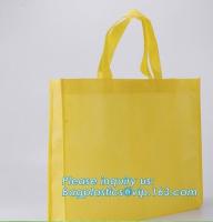 China Promotion cheap 1C simple printing yellow shopping non woven bag, Cheap 100% New Recyclable Whole Bag Heat Sealed Machin for sale