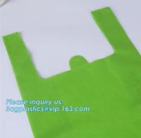 China Factory recyclable laminated non woven bag big size shopping with heat transfer printing pp non woven fabric carry bag for sale